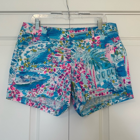 Lilly Pulitzer | Shorts | Nwt Lilly Pulitzer Callahan Short Postcards ...